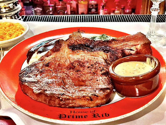 Behold the star of the show&mdash;a prime rib cut that makes vegetarians question their life choices. That bone-in beauty deserves its own ZIP code.