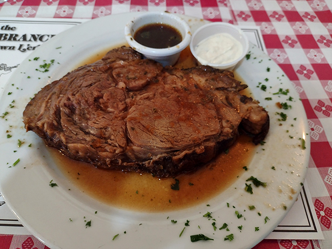 This prime rib isn't just dinner; it's a commitment. The kind of dish that makes you cancel your evening plans just to savor it longer. 