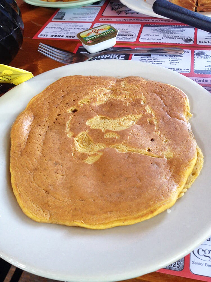 This pumpkin pancake isn't just breakfast&mdash;it's an autumn festival on a plate, waiting for its maple syrup baptism.