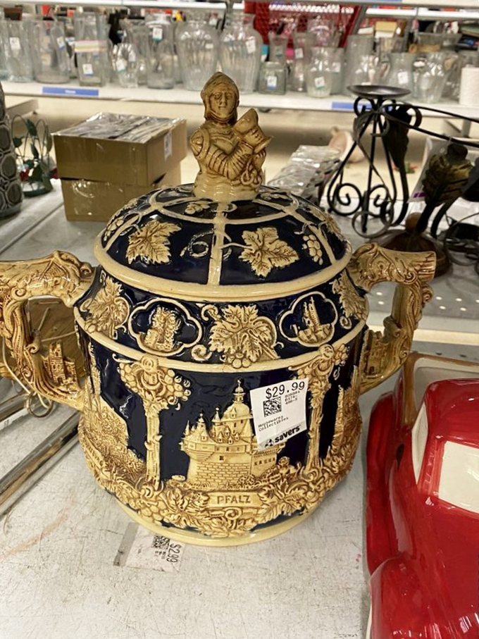 That ornate German stein proves one person's attic cleanout is another's conversation starter extraordinaire.