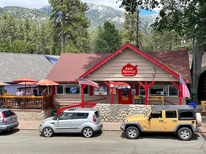 The Red Kettle isn't just a restaurant&mdash;it's Idyllwild's living room, where pancakes are currency and coffee refills flow like mountain streams.