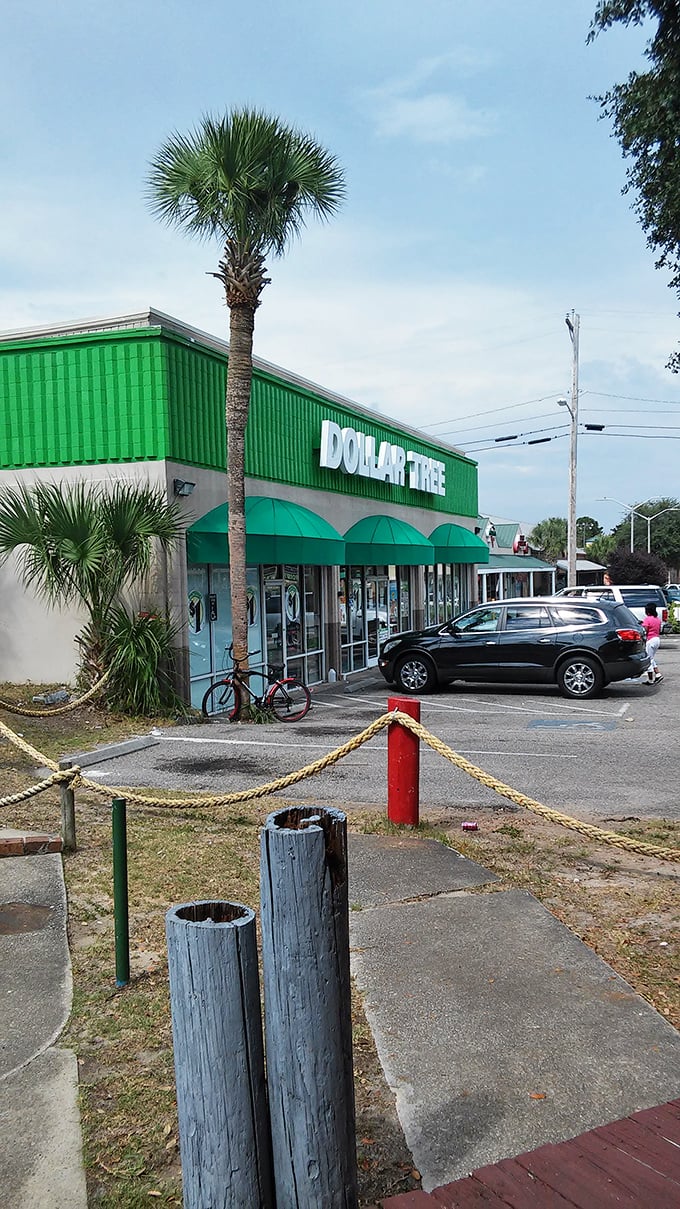 Palm trees and bargains &ndash; a quintessential Myrtle Beach combination that makes this Dollar Tree location uniquely coastal.