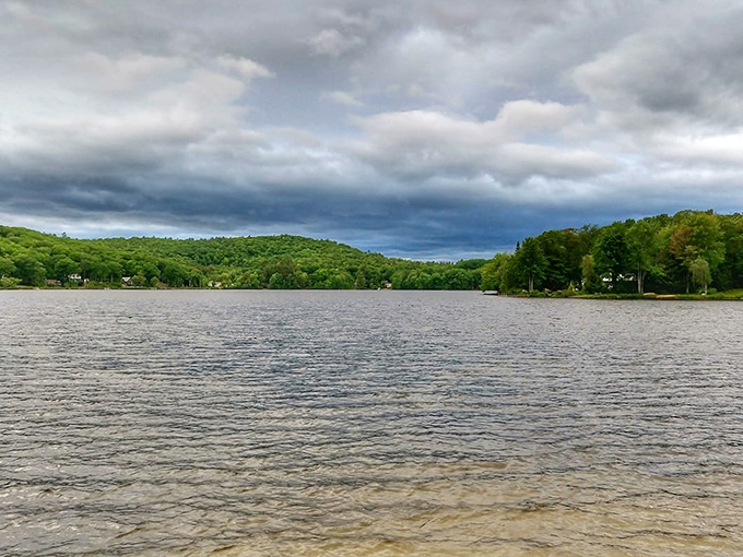 Silver Lake shimmers with such clarity you'd think Mother Nature hired a professional window cleaner just for New Hampshire's reflective surfaces.