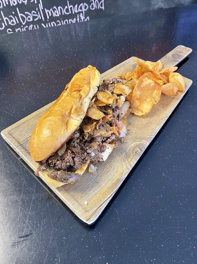 Meat lovers, meet your match. This hefty sandwich doesn't just satisfy hunger&mdash;it creates food memories that'll haunt your dreams in the best way possible.