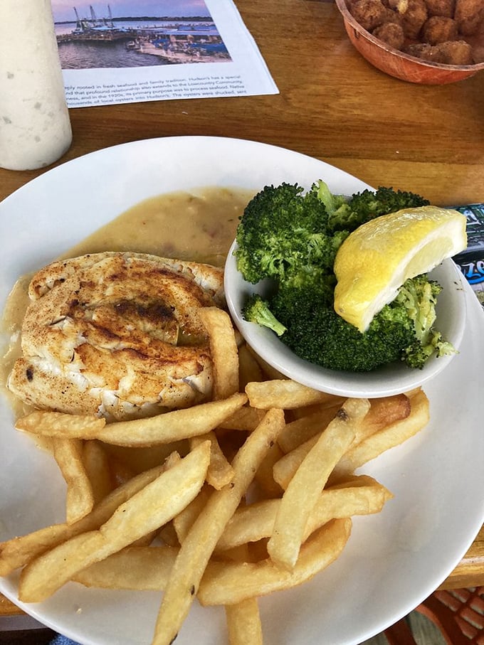 This perfectly grilled fish with golden fries and bright broccoli is the seafood equivalent of comfort food&mdash;familiar yet somehow special every time.