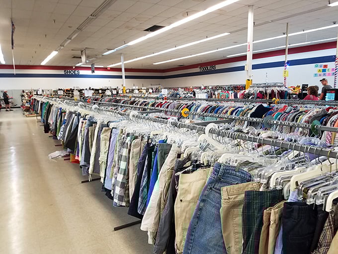 Rack after glorious rack of possibilities &ndash; where your next favorite shirt is hiding between someone else's fashion history.