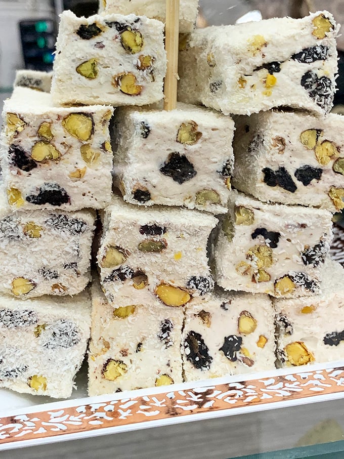 Turkish delight that would tempt Edmund from Narnia. These powdery, pistachio-studded squares are what sweet dreams are made of.