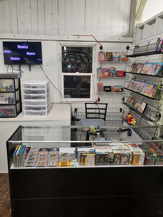 Gaming nostalgia central! This vendor's collection of vintage cartridges has grown men reminiscing about marathon sessions of Zelda and heated Mario Kart rivalries.