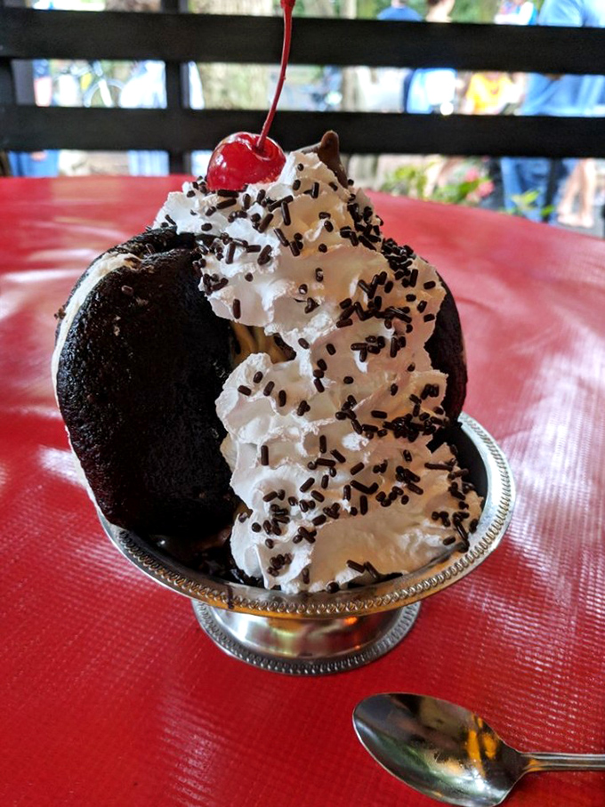 The Whoopie Pie Sundae transforms Pennsylvania's beloved treat into something even more indulgent&mdash;chocolate cake, whipped cream, and sprinkles in perfect harmony.