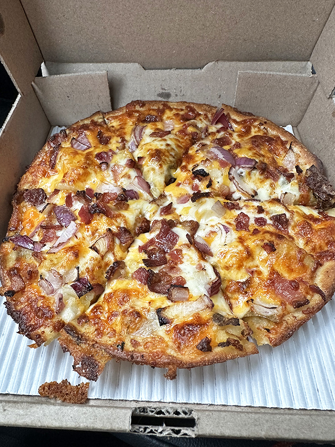 The Baked Potato Pizza&mdash;where comfort food meets comfort food in a relationship that somehow works better than most Hollywood marriages.