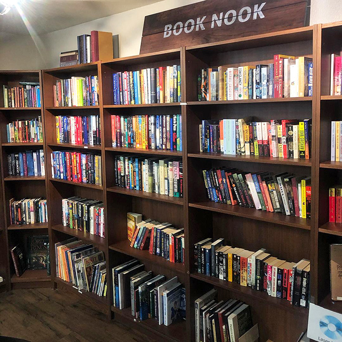 The "Book Nook" houses literary treasures at prices that would make Amazon blush. Bibliophiles, prepare your tote bags!