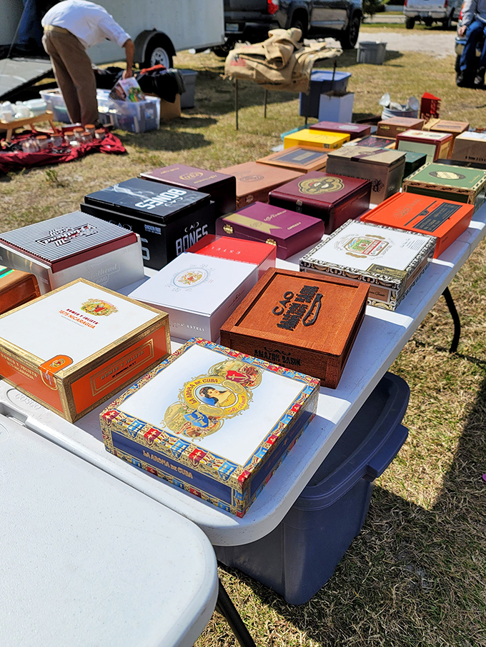 Cigar box collectors, rejoice! These ornate wooden containers once held premium tobacco but now store memories, trinkets, and the occasional secret stash.