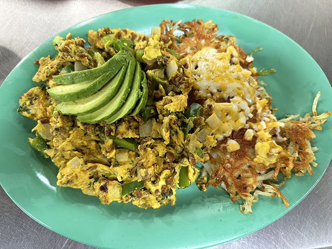 This breakfast scramble with avocado proves that sometimes the simplest combinations create the most satisfying morning magic.