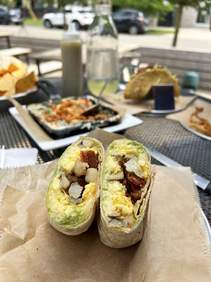Breakfast burritos: where morning meets Mexico. Eggs, potatoes, and bacon wrapped in a warm tortilla&mdash;the hangover cure you didn't know you needed.