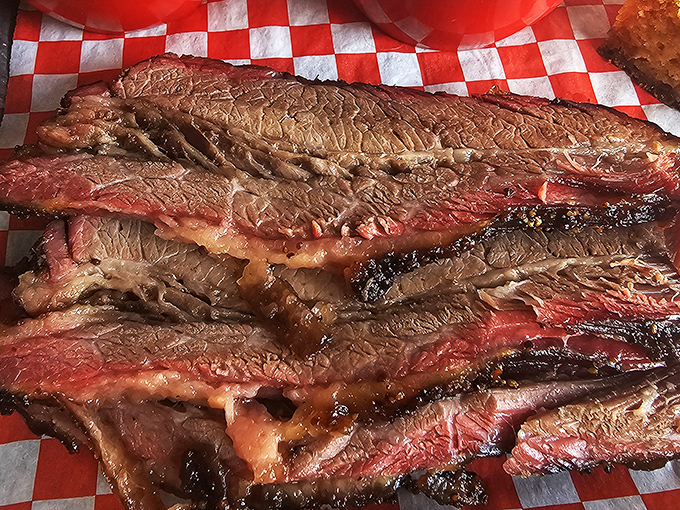 Behold the brisket &ndash; tender, smoky perfection that makes grown adults weep tears of pure carnivorous joy.
