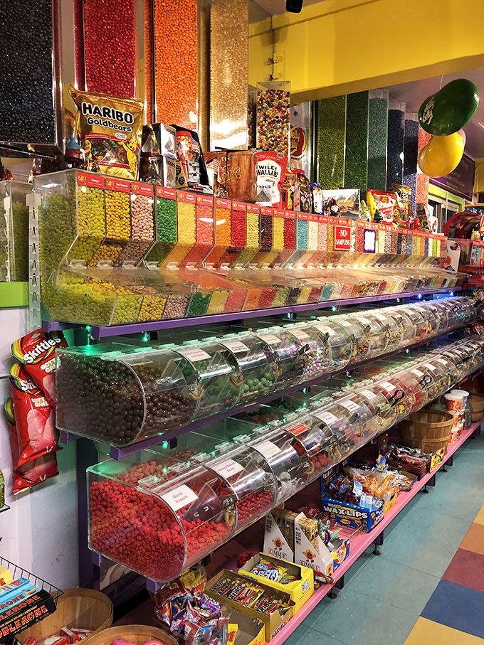 The candy wall&mdash;where self-control goes to die and childhood memories come flooding back faster than you can say "one of each, please."
