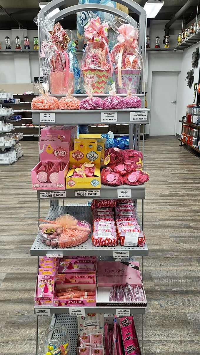 Pink paradise! Baby shower supplies that make gender reveal parties look like amateur hour. Cuteness overload with practical sugar delivery systems.