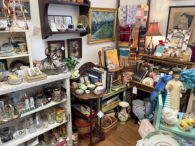 Where minimalism goes to die a glorious death. Every corner tells a different story, with paintings, figurines, and enough knickknacks to fill a museum of everyday life.