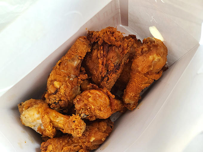 Golden-brown perfection that makes Colonel Sanders look like an amateur. This chicken doesn't just speak to you&mdash;it sings a full Southern gospel.