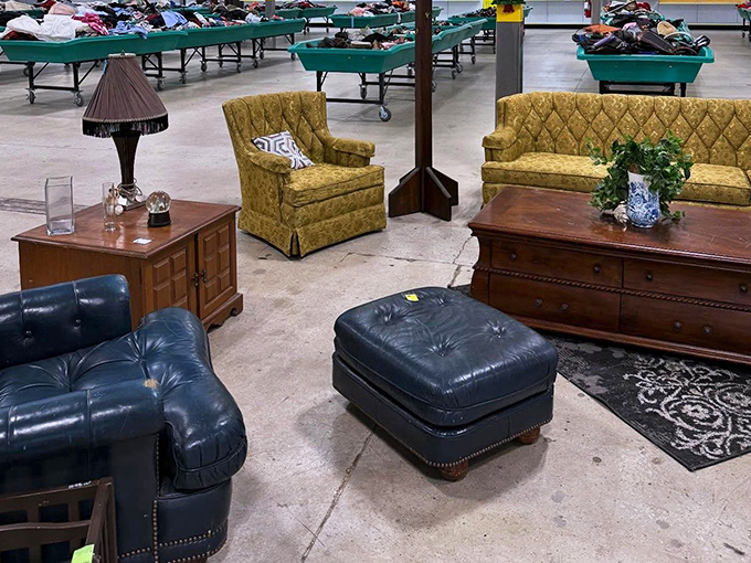 Vintage furniture finds new life here, where yesterday's cast-offs become tomorrow's conversation pieces at unbeatable prices.