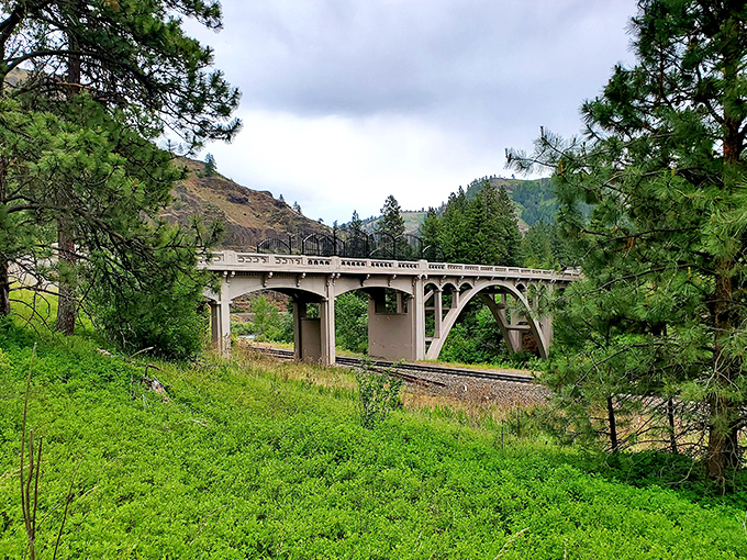 Engineering marvel meets natural splendor at this historic bridge, where you can contemplate life's journeys without the traffic of bigger cities.