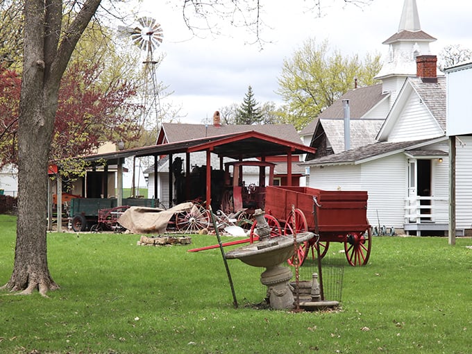The Freeborn County Historical Village showcases rural Minnesota's past, complete with vintage farm equipment that makes modern DIY projects look suspiciously easy.