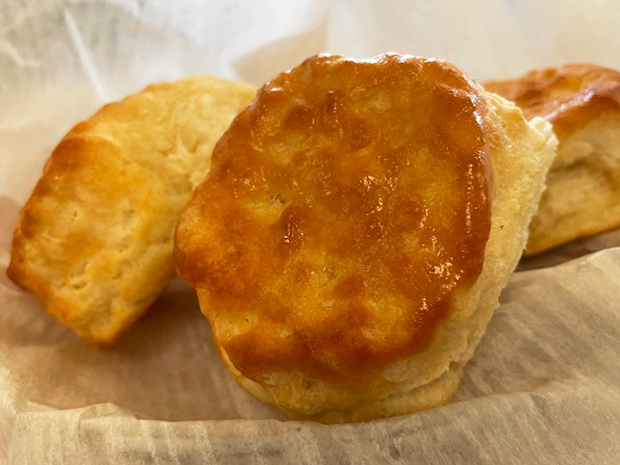 Golden-topped biscuits that would make your grandmother both jealous and proud. The South's answer to croissants, only more honest about their intentions.