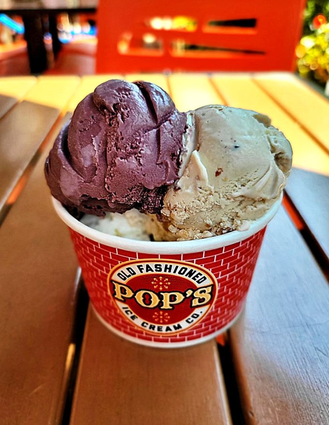 Two scoops of pure happiness in a cup emblazoned with nostalgia&mdash;chocolate and vanilla paired like the culinary equivalent of Astaire and Rogers.