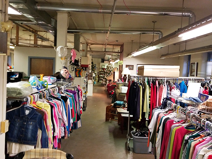 The clothing section is meticulously organized, making your treasure hunt slightly less overwhelming but no less exciting. The thrill of the find awaits!