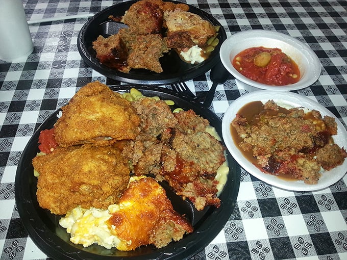Southern comfort on a plate &ndash; where meatloaf and fried chicken join forces to remind you why elastic waistbands were invented in the first place.