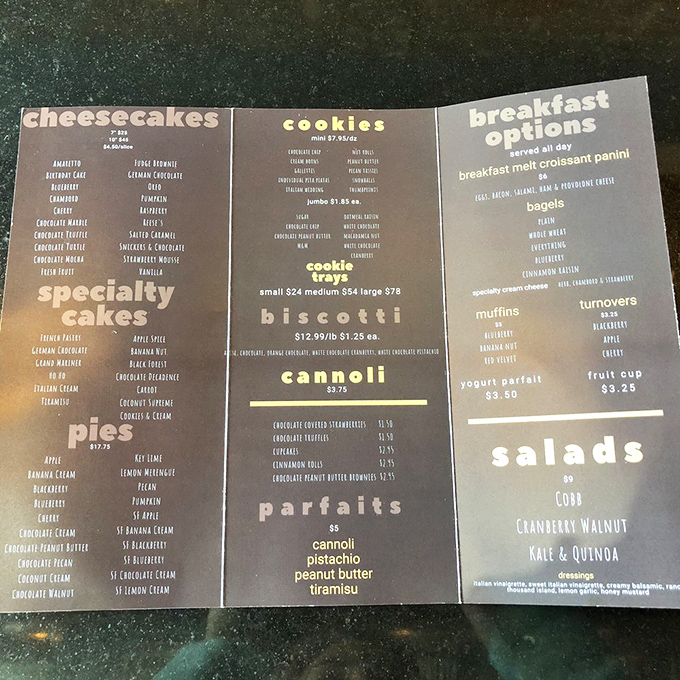 The dessert lineup that launched a thousand diets&mdash;and broke them just as quickly. That cheesecake selection is criminal in at least seven states.