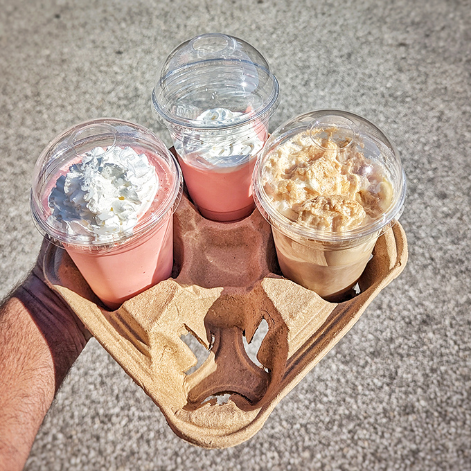 These aren't just milkshakes&mdash;they're creamy works of art in a cardboard carrier, proof that sometimes the simplest pleasures deliver the most profound happiness.