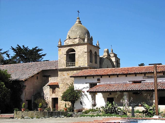 The historic Carmel Mission stands as a testament to centuries of faith and California heritage.