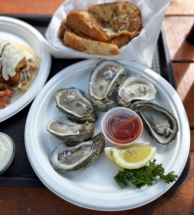 These oysters aren't just served; they're presented with reverence&mdash;nature's perfect appetizer requiring nothing more than a squeeze of lemon and a moment of gratitude.