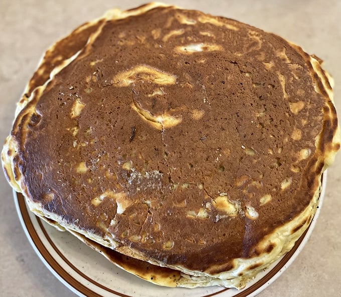 These golden-brown pancakes aren't just breakfast&mdash;they're edible works of art with perfectly crisp edges that would make Rembrandt jealous.