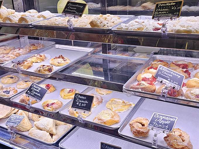 Pastry cases that make adults press their noses against glass like children, proving some forms of window shopping are calorie-positive.