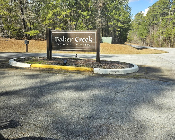 The unassuming entrance sign&mdash;like finding the doorway to Narnia, if Narnia had excellent fishing and fewer talking animals.