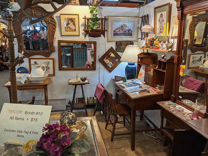 A perfectly staged vignette that whispers, "Your living room could look this interesting if you'd just take me home."