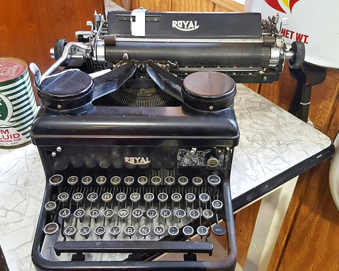 That Royal typewriter has probably written love letters, resignation notices, and maybe the great American novel. Keys that clicked before keyboards pinged.