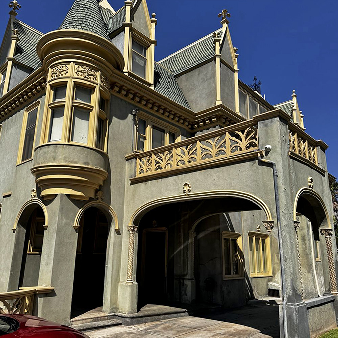 The mansion's intricate architectural details showcase a time when homes weren't just built&mdash;they were composed, like symphonies in wood and stone.