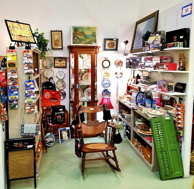 The rocking chair isn't just for sale&mdash;it's inviting you to imagine all the stories it could tell about the families who've sat in it through the decades.