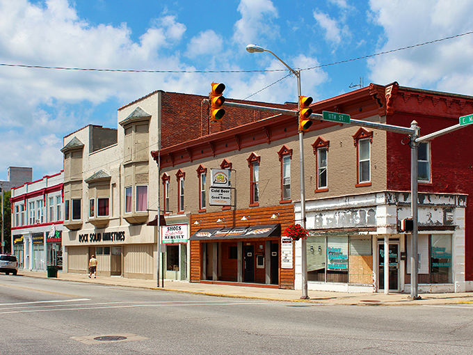 The intersection of past and present in downtown Richmond creates a living museum where people actually shop and dine.