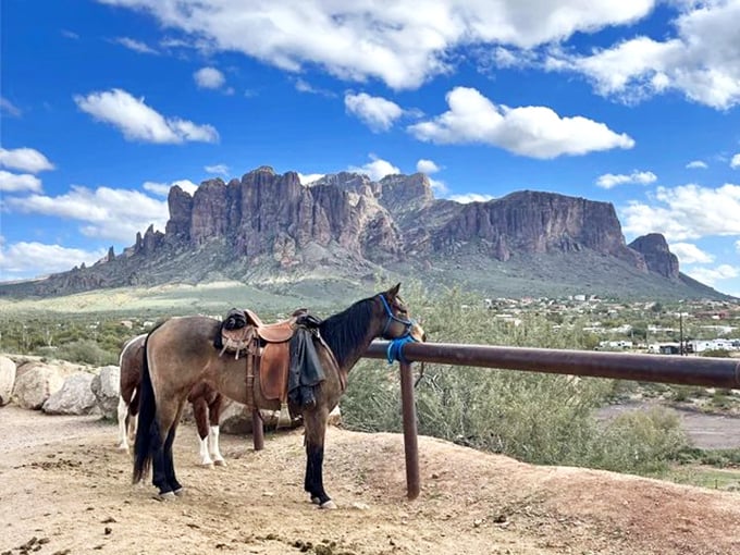 Superstition Mountains loom large over Apache Junction! This dramatic backdrop comes with housing prices that won't scare your wallet.