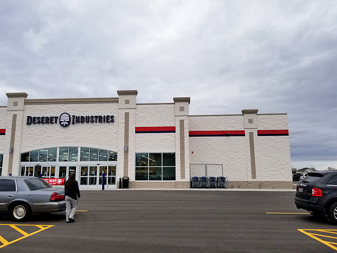 Another Deseret Industries masterpiece where one person's castoffs become another's treasures. The thrifting gods are smiling!