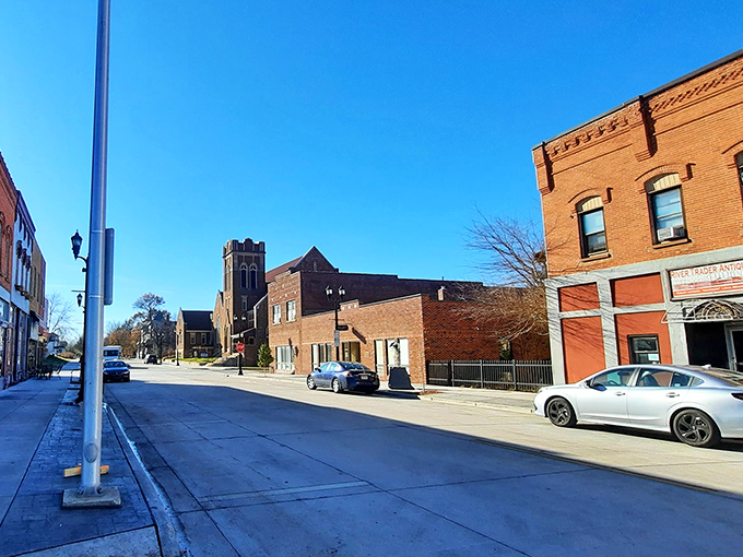 Eau Claire's main street has that Norman Rockwell vibe where you expect to see kids riding bikes with baseball cards in the spokes.
