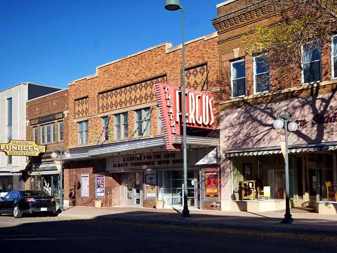 Fergus Falls' main street beckons with the promise of lakeside living without the lakeside price tags.