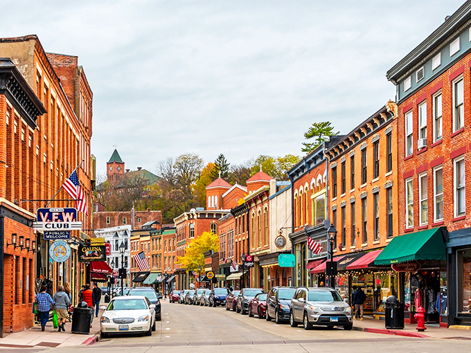 Galena's colorful storefronts look like they're competing in a "Most Charming Building" contest—and everyone's winning, especially your wallet.