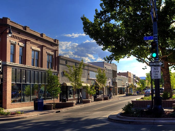 Grand Junction's historic bank building stands like a sentinel, guarding a downtown where your retirement dollars go the extra mile.