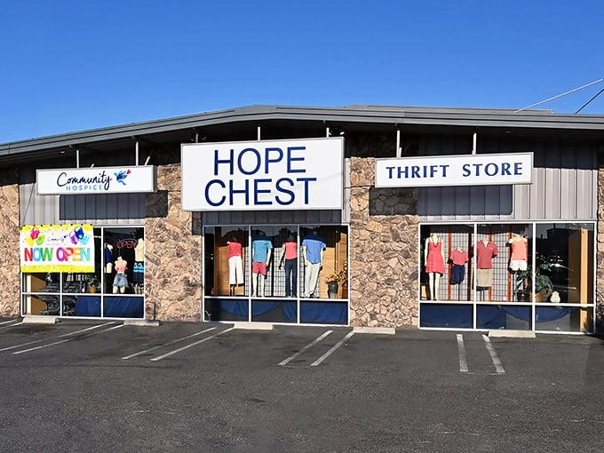 Stone fa&ccedil;ade, big possibilities! Hope's Chest proves the best treasures often hide in the most unassuming packages.
