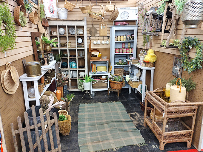 Vintage dreams come true! This cozy booth transforms ordinary household items into a curated collection worthy of an Instagram post.